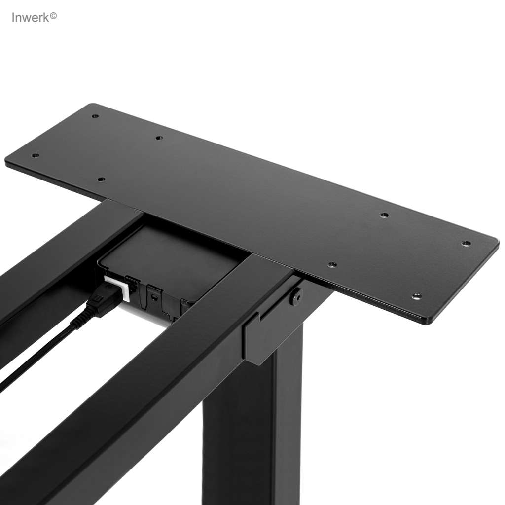 Höhenverstellbarer Schreibtisch Masterlift 4, s/w | Inwerk Büromöbel