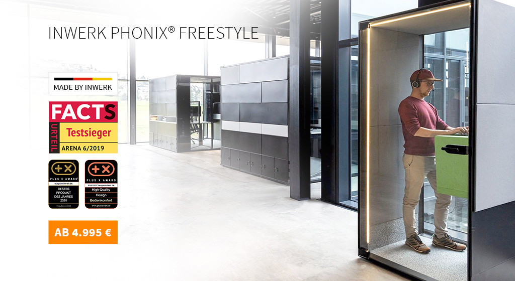 Telefonzellen im Büro | Raum-in-Raum Systeme | Inwerk Büromöbel