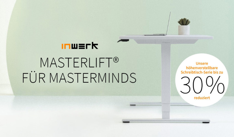 Inwerk Masterlift® mit Fachberatung bestellen | Inwerk Büromöbel