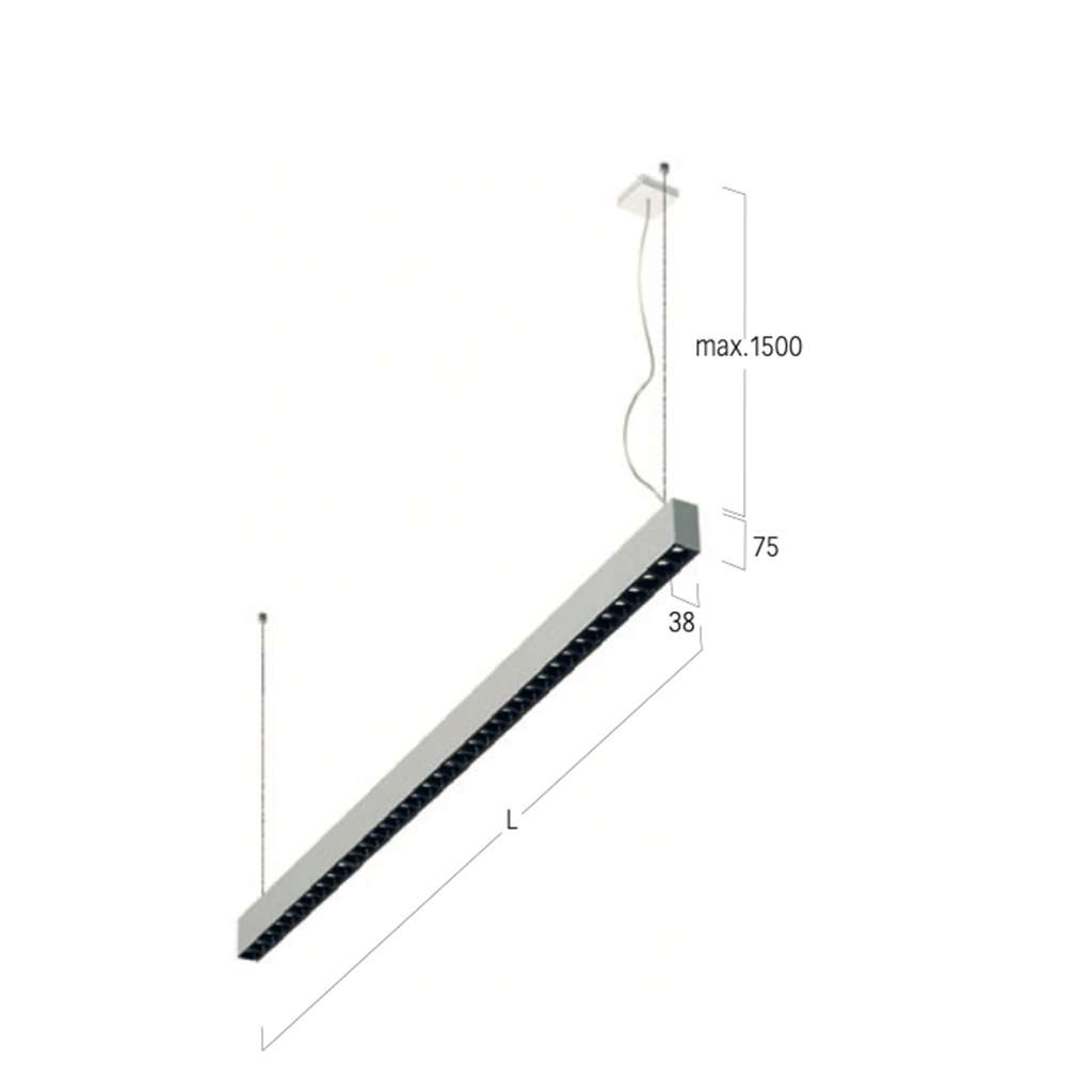 LED Büro Pendelleuchte Lightnet Matric G3, blendfrei | Inwerk Büromöbel