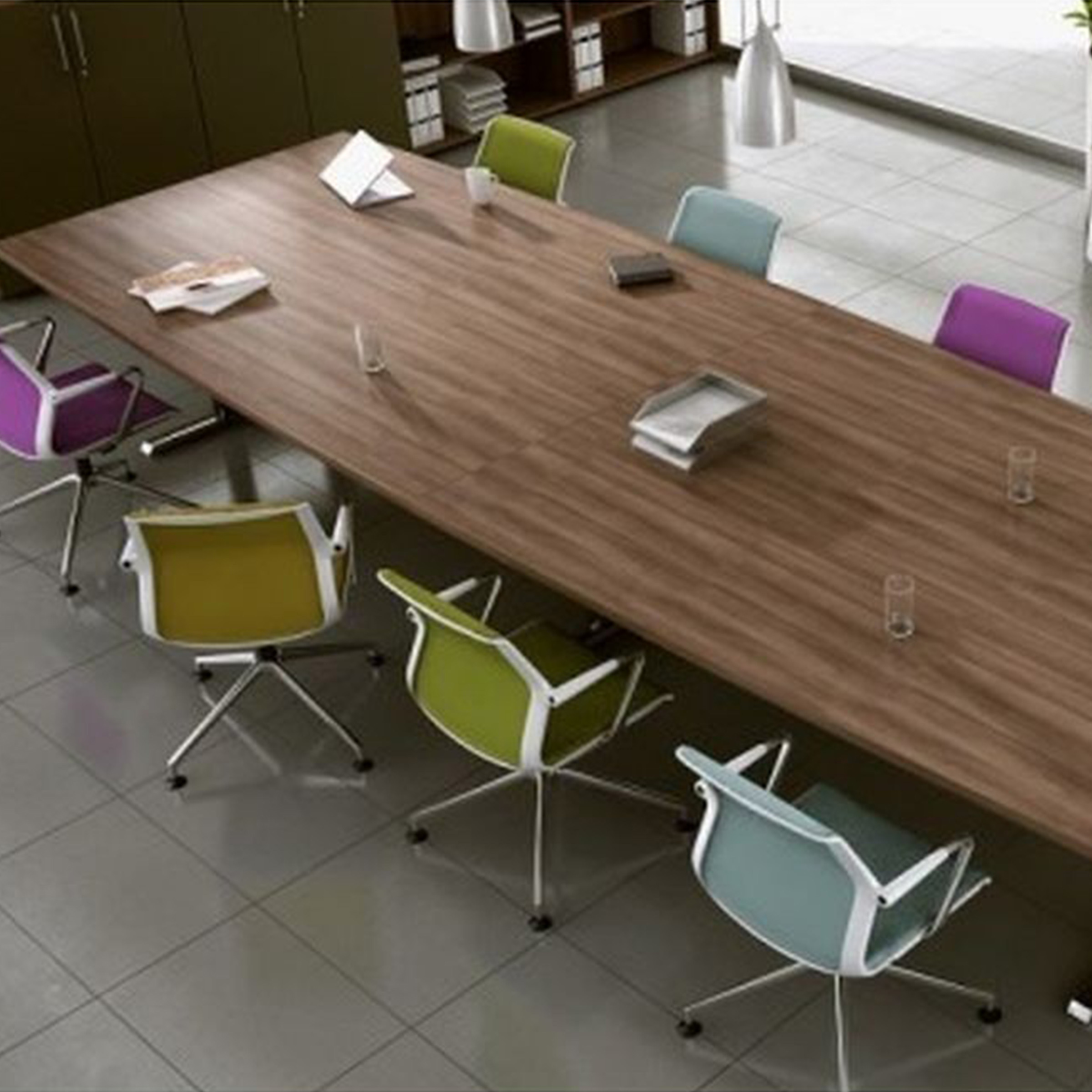 Konferenztisch Elba I, B 3200-4800 mm, Tonnenform | Inwerk Büromöbel