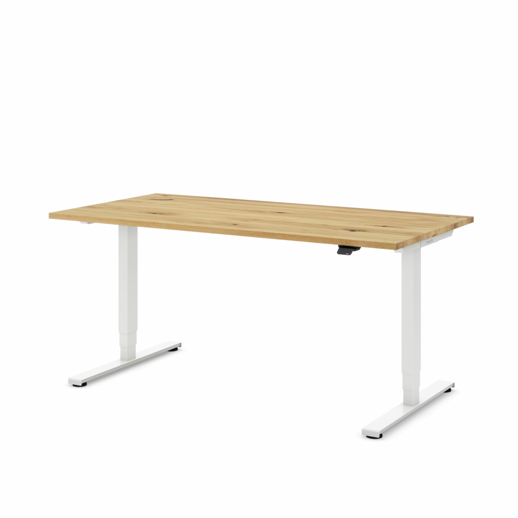 Höhenverstellbarer Schreibtisch Masterlift® 2 / weiß mit ...