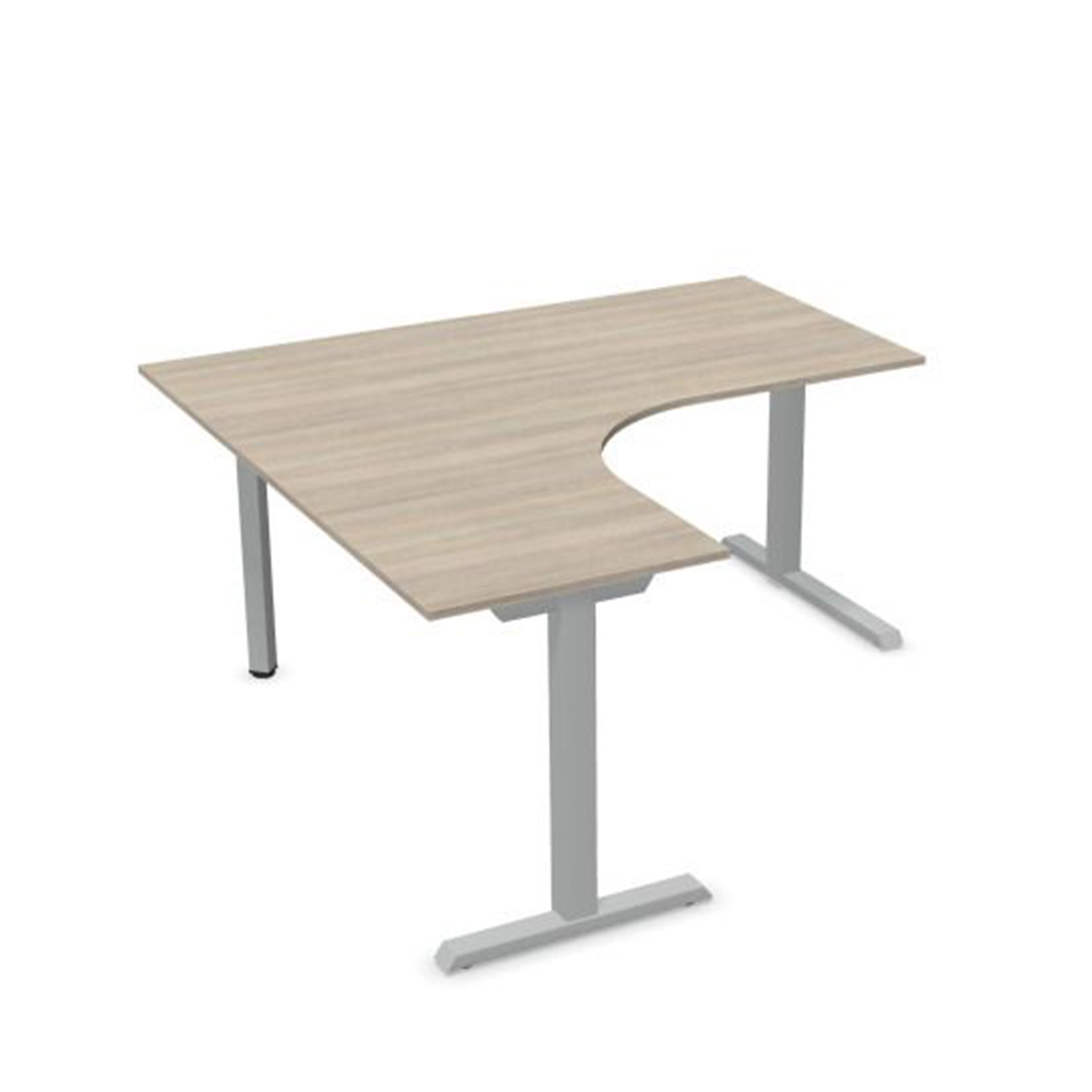 Eckschreibtisch Lemgo, C-Fuß, Typ W | Inwerk Büromöbel