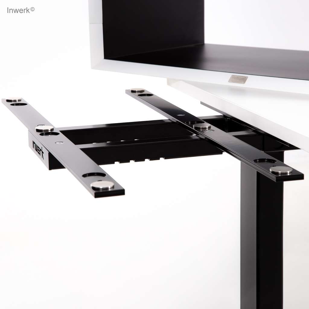 Höhenverstellbarer Schreibtisch Masterlift 4, chrom/w | Inwerk Büromöbel