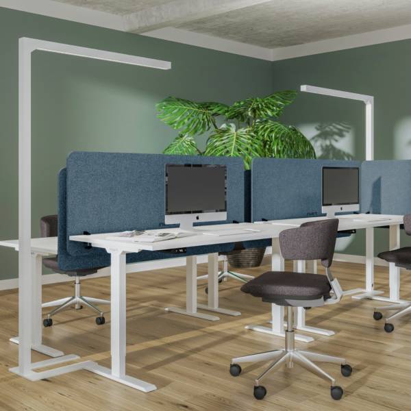 Akustik Tischtrennwand Akustix® pure | Inwerk Büromöbel