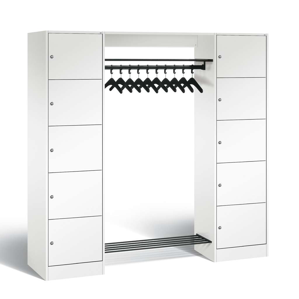 C+P S 8070 Offene Garderobe, 10 Fächer | Inwerk Büromöbel