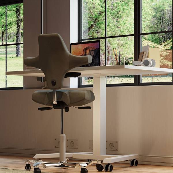 Höhenverstellbarer Schreibtisch Warus kompakt mit Gasfeder | Inwerk ...