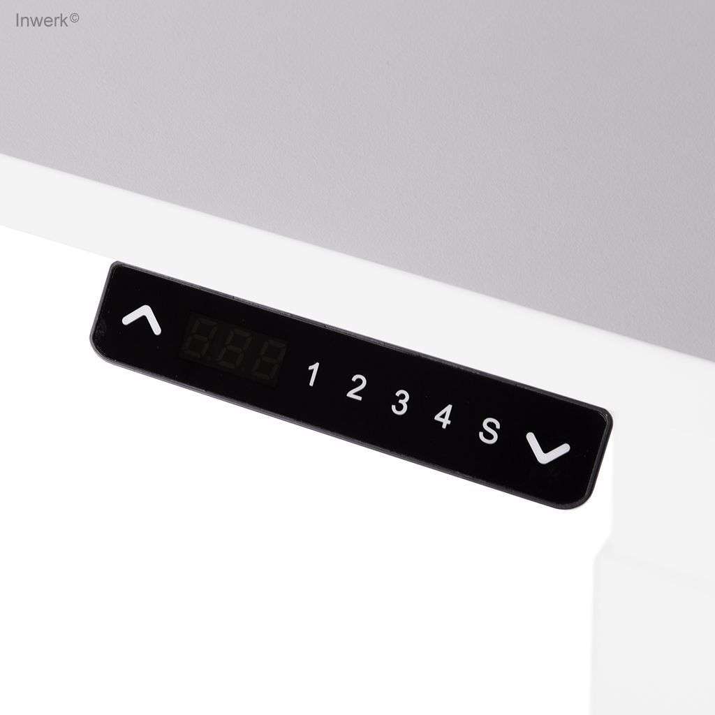 Höhenverstellbarer Schreibtisch Imperio® Lift Q2 in weiß | Inwerk Büromöbel